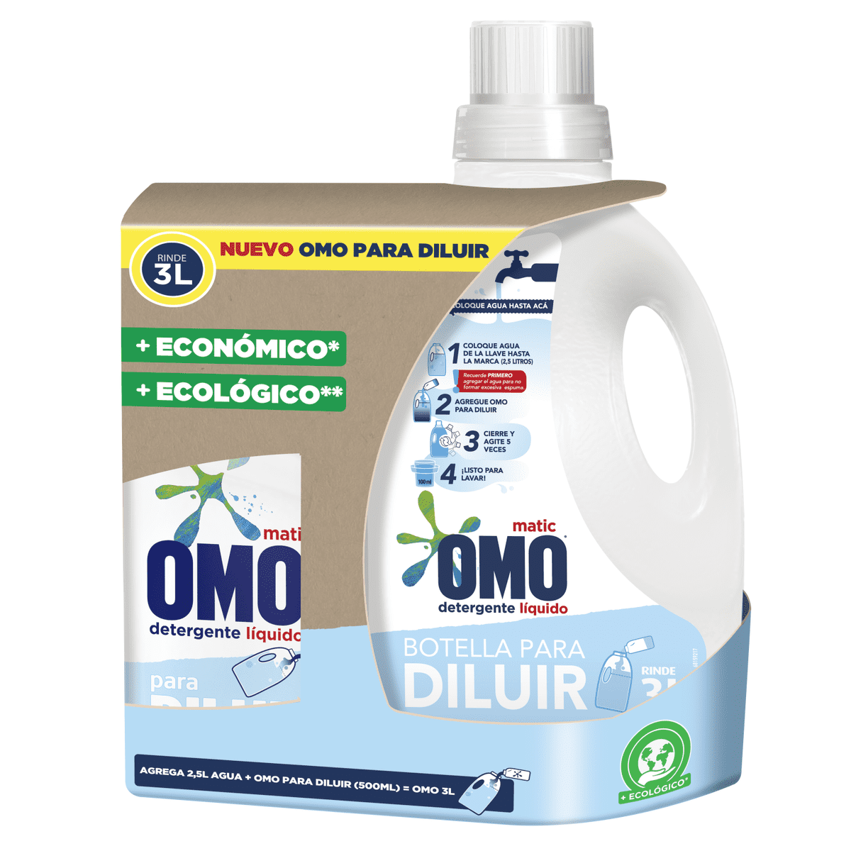 NUEVO omo detergente líquido PARA DILUIR! | Omo