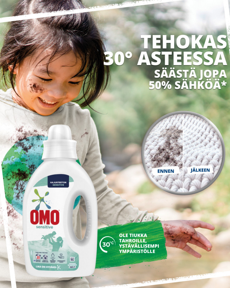 Omo I Tehokas 30° asteessa | Omo