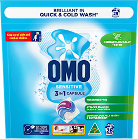 OMO SENSITIVE 3 IN 1 LAUNDRY CAPSULES | Omo