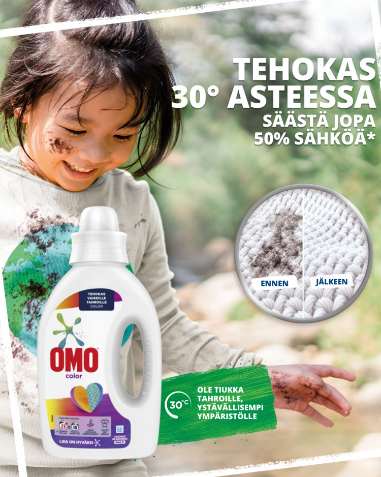 Omo I Tehokas 30° asteessa | Omo