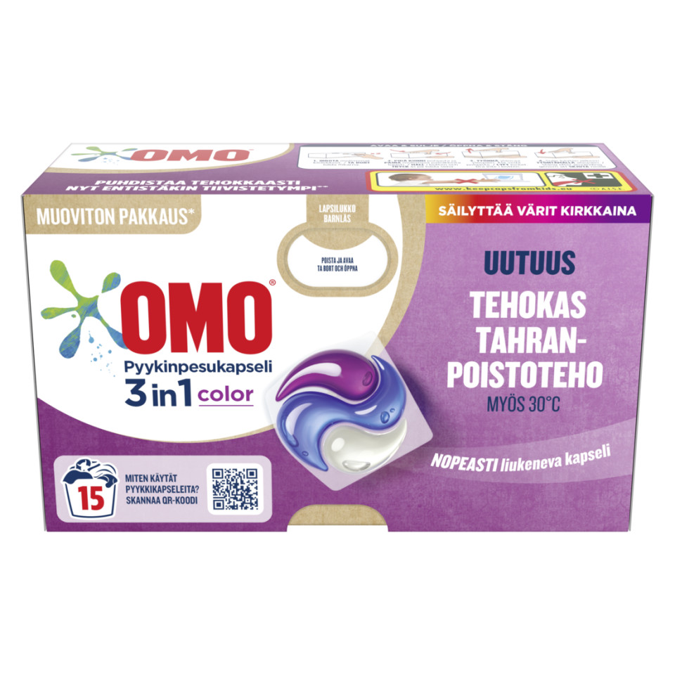 OMO | UUTUUS 3in1 Pyykinpesukapseli | Omo