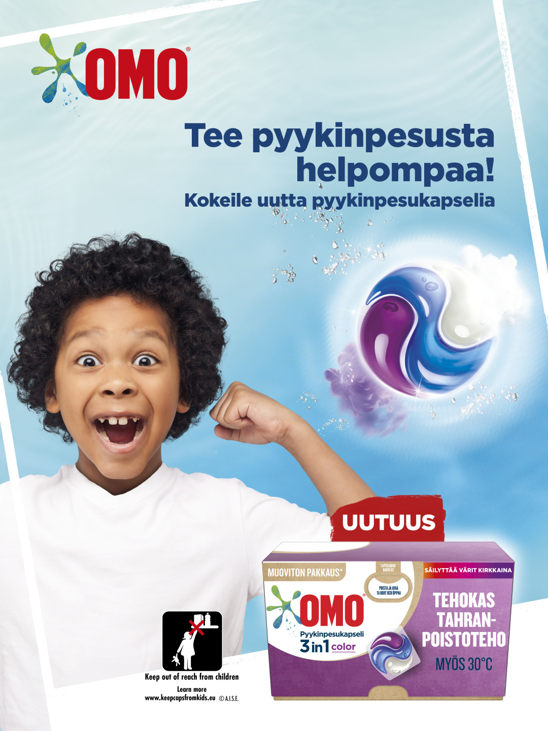 OMO | UUTUUS 3in1 Pyykinpesukapseli | Omo